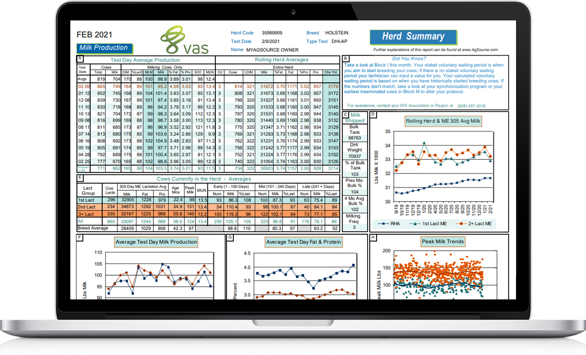 Herd Report Card - AgSource